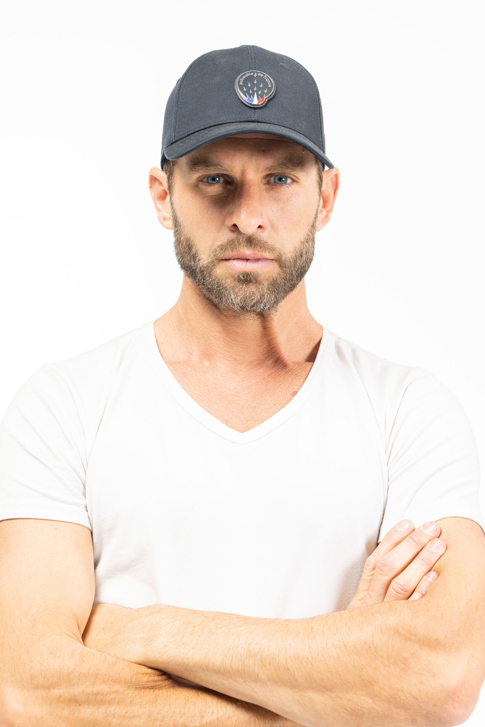 Accessories OAKWOOD of leather -CAP FLY navy-navy